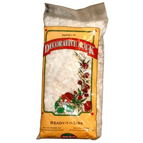 Uni-Gro® Decorative Rock - 12pc Bag - 1qt - White | Four Arrows Garden